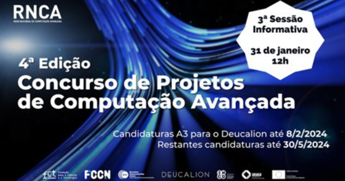Supercomputador Deucalion: 4.º Concurso de Projetos de Computação ...